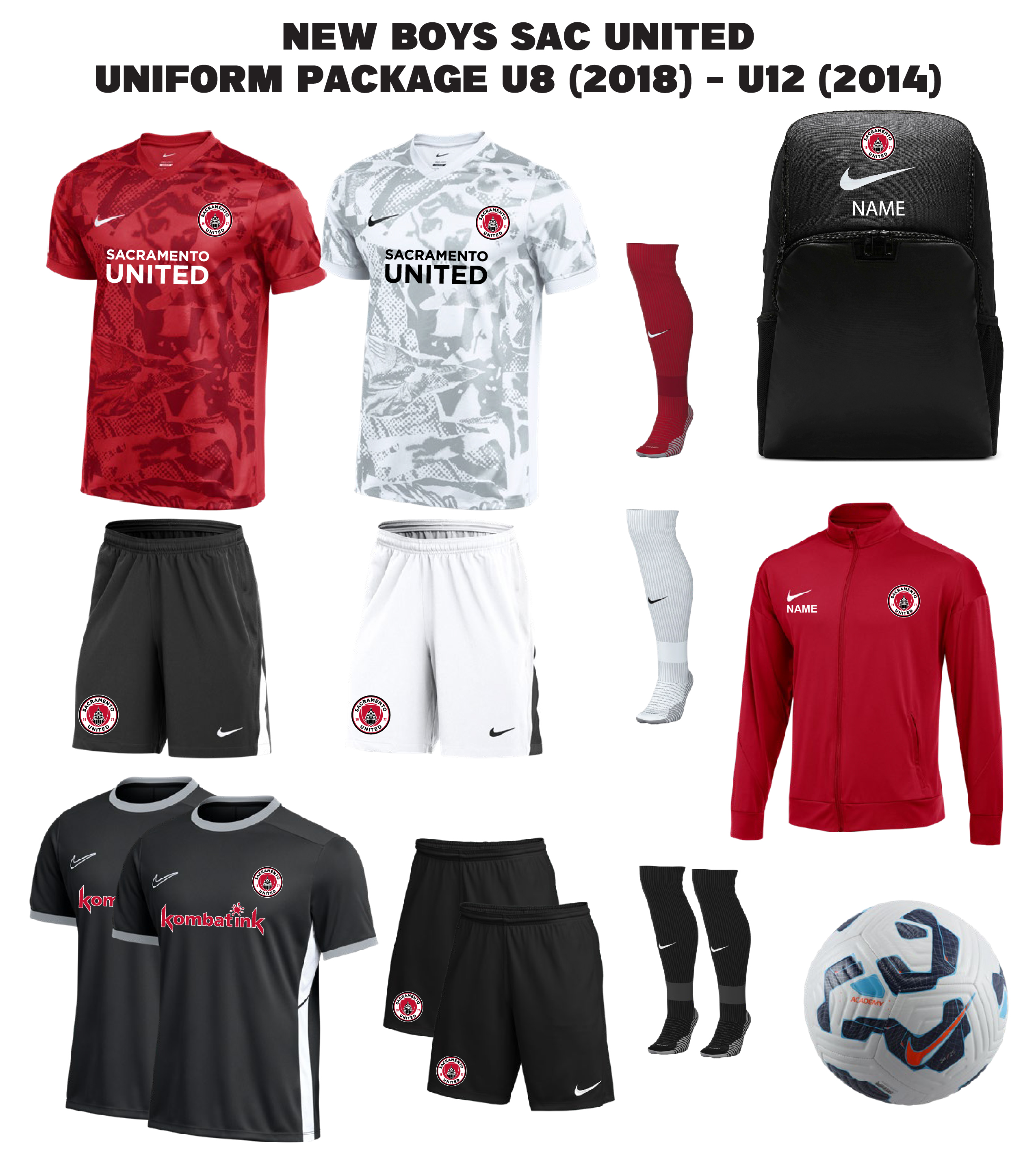 Nike Uniforms - Sacramento United Soccer Club