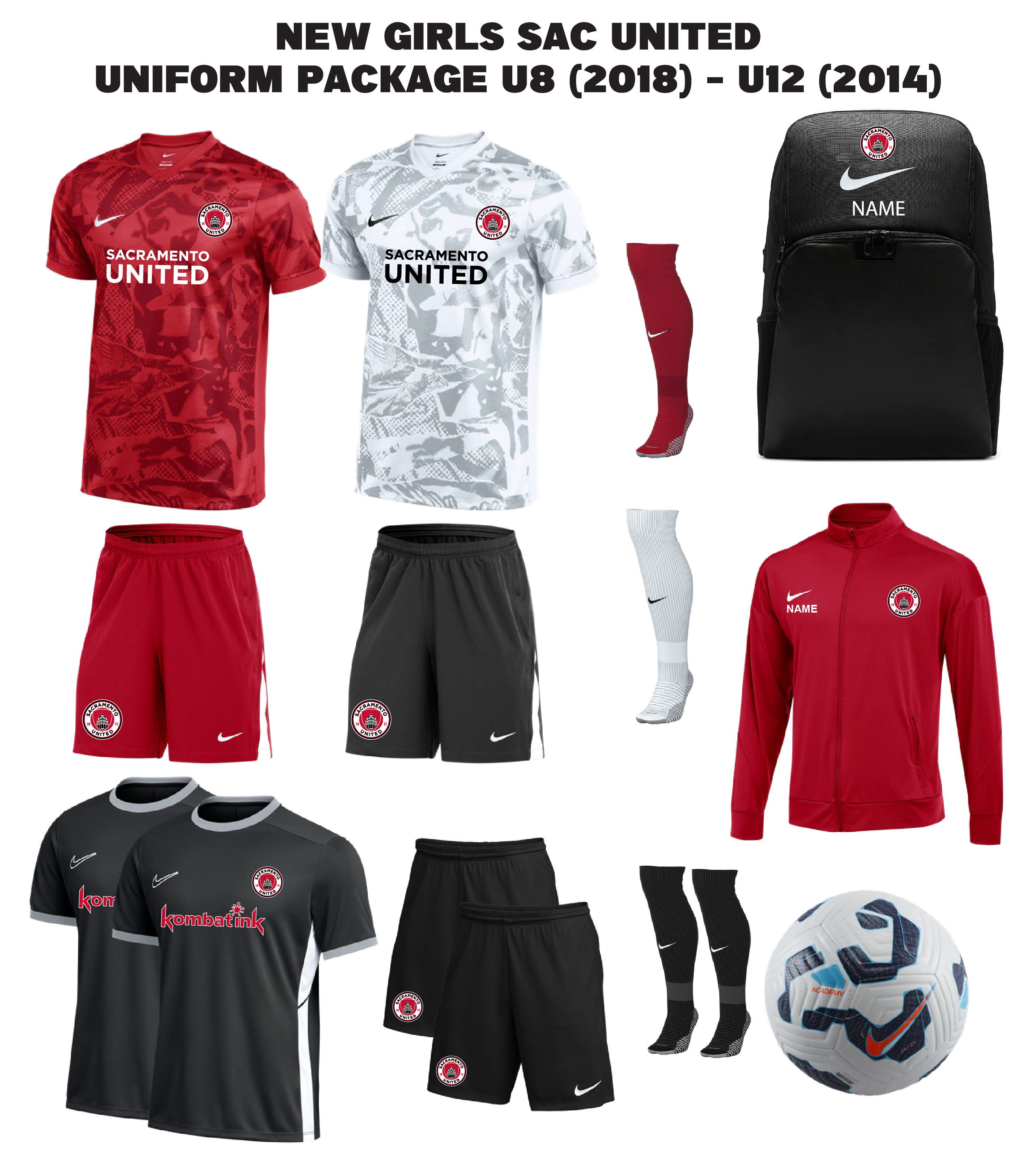 Nike Uniforms - Sacramento United Soccer Club