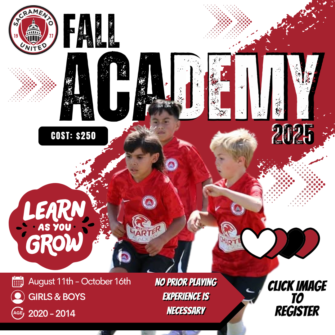 Fall Academy (Starts) - Sacramento United Soccer Club